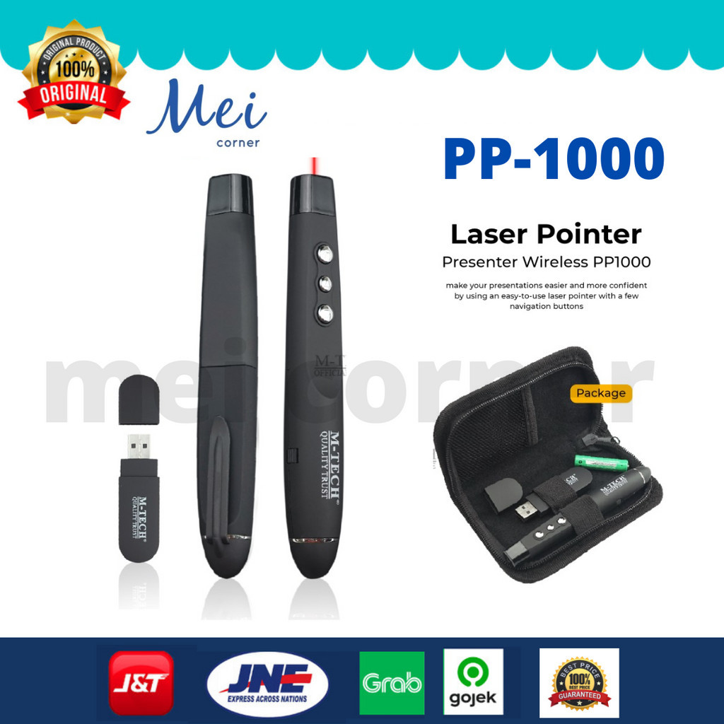 Jual M-Tech Laser Pointer PP1000 Alat Wireless Presentasi ( MC ) | Shopee Indonesia
