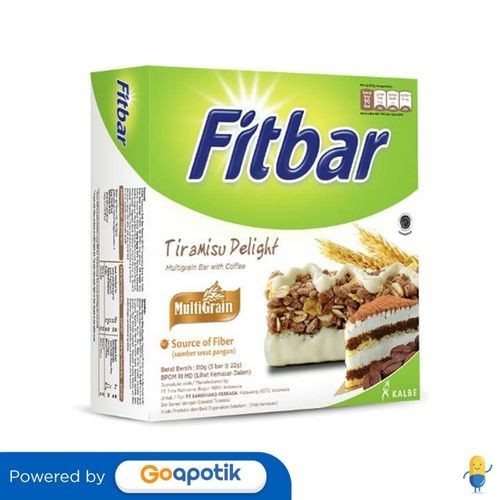 Jual Fitbar Tiramisu Delight 22 Gram Box 12 Pcs | Shopee Indonesia
