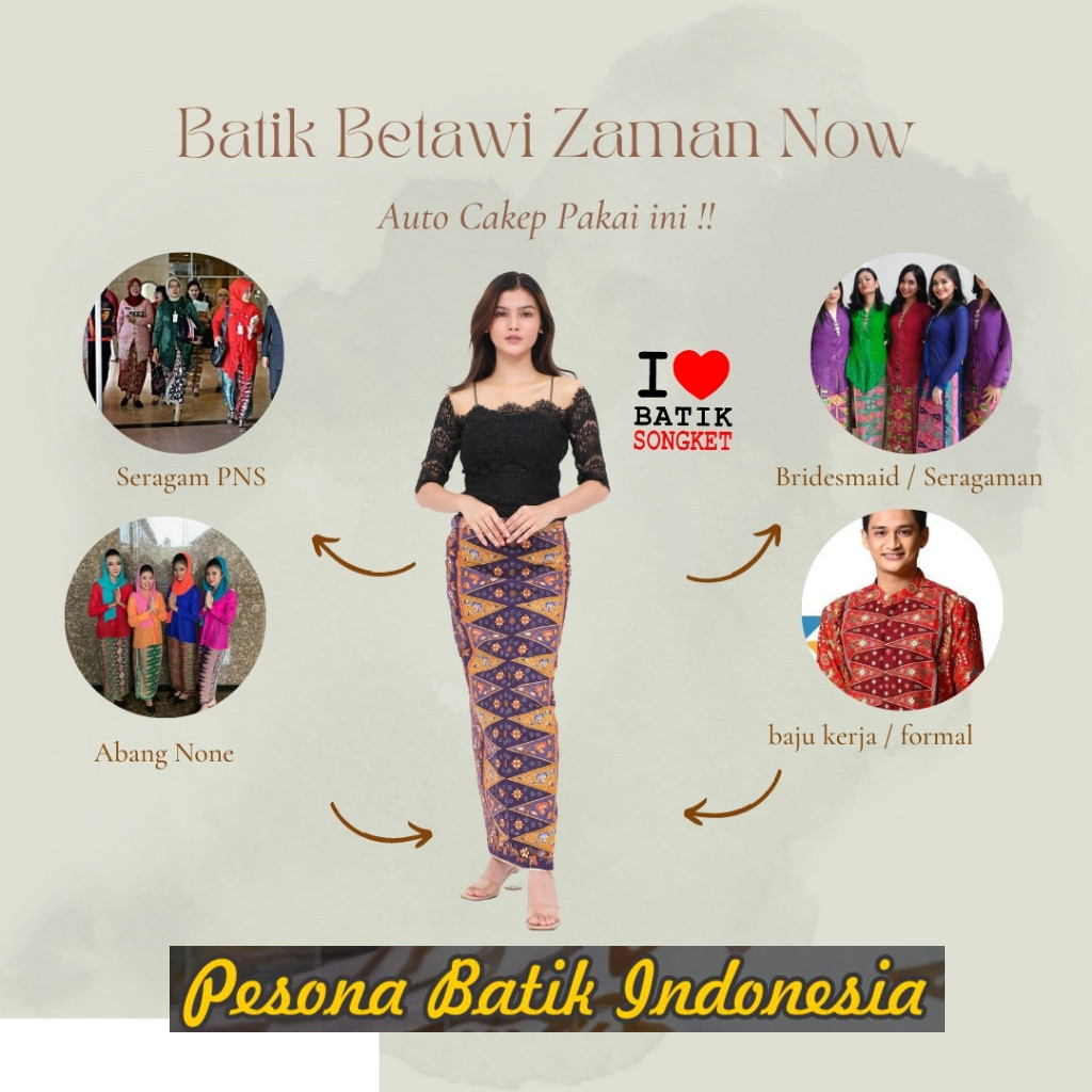 Jual ROK BATIK INSTAN BAWAHAN KEBAYA WISUDA KONDANGAN ACARA FORMAL ...