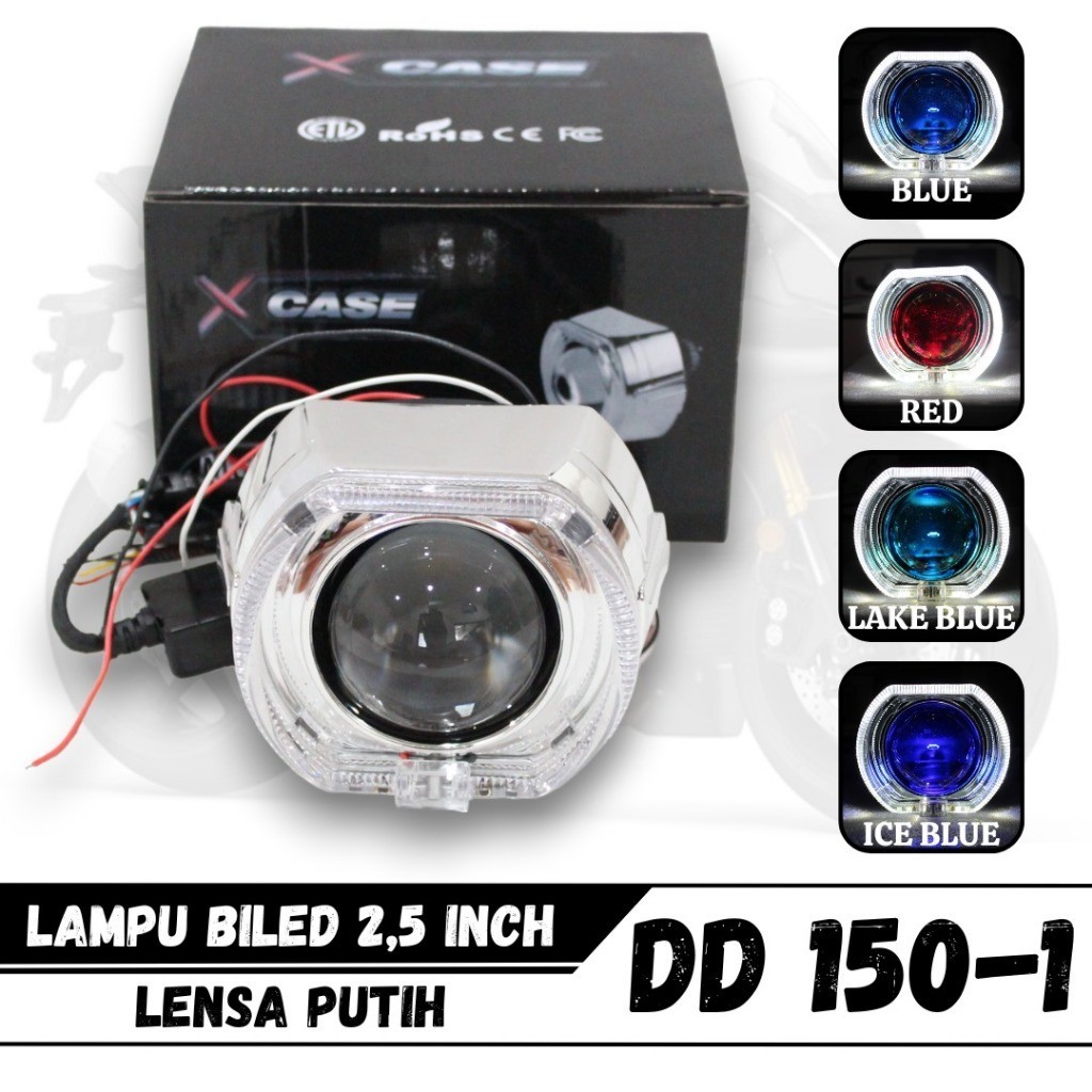 Jual Biled Projector+Shroud Laser Turbo 2.5inch Lampu Biled Projector ...