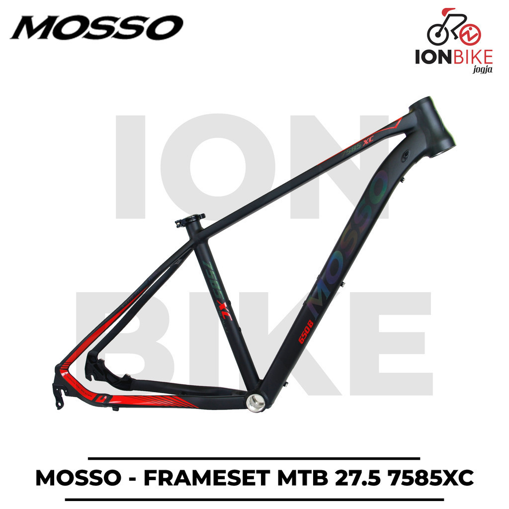Jual Frame MTB Mosso 27.5 7585XC Alloy Superlight Black Red 7585 XC ...