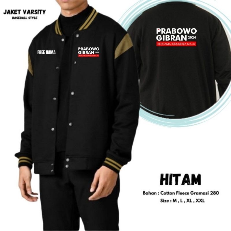 Jual JAKET PRAGIB PRABOWO GIBRAN FREE NAMA OUTDOOR SABLON TERBARU ...