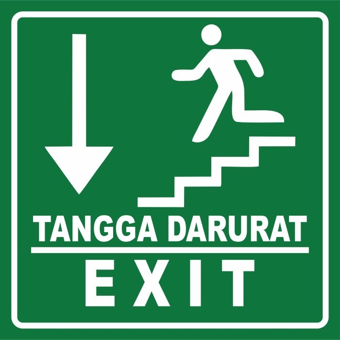 Jual AKRILIK UKURAN 20 X 20 CM TANGGA DARURAT EXIT | Shopee Indonesia