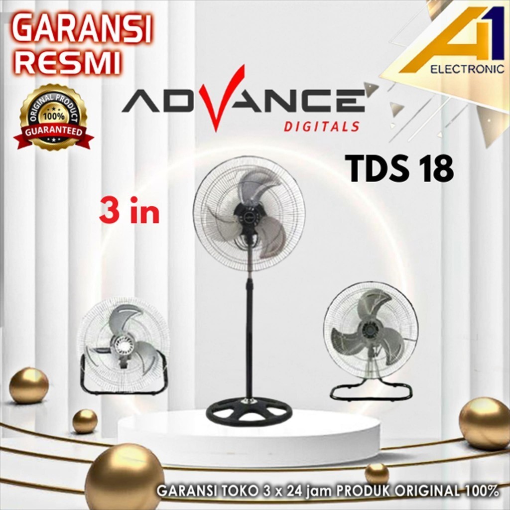 Jual ADVANCE KIPAS ANGIN TDS 18 / TDS18 , 3 IN 1 FAN 18 INCH | Shopee ...