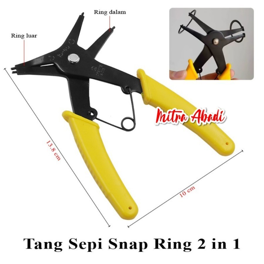 Jual Tang Sepi Snap Ring 2 IN 1 Multifungsi Ring Internal External ...