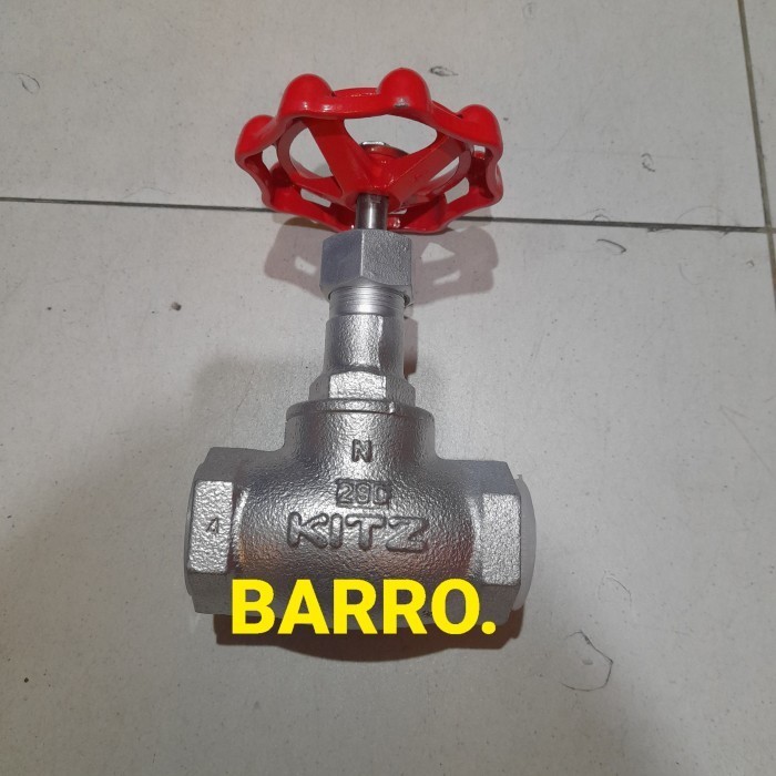Jual Globe Valve Steam 1" inch Kitz SJ Cast Iron 10K Stop Kran Drat DN 25 | Shopee Indonesia