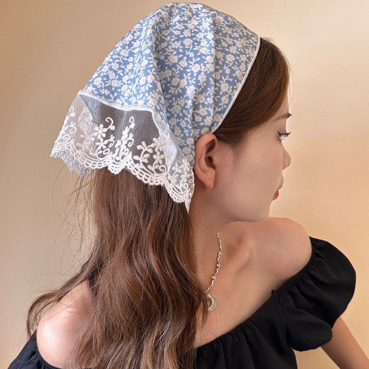 Jual Town Shell - Flowery Lace Korean Scarf / Syal Renda / Tudung ...