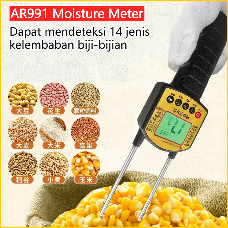 Jual Grain Moisture Meter Smart Sensor AR991 Digital Moisture Meter ...