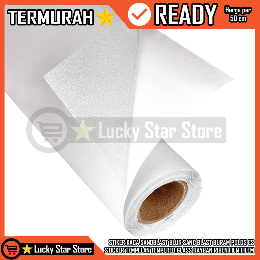Jual Stiker Kaca Jendela Rumah Tidak Tembus Pandang Per 50 Cm Sandblast ...