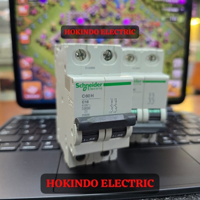 Jual MCB SCHNEIDER C60H 2P 6A 10A 16A 20A 25A 32A 40A 50A 63A 10KA SNI ORIGINAL | Shopee Indonesia