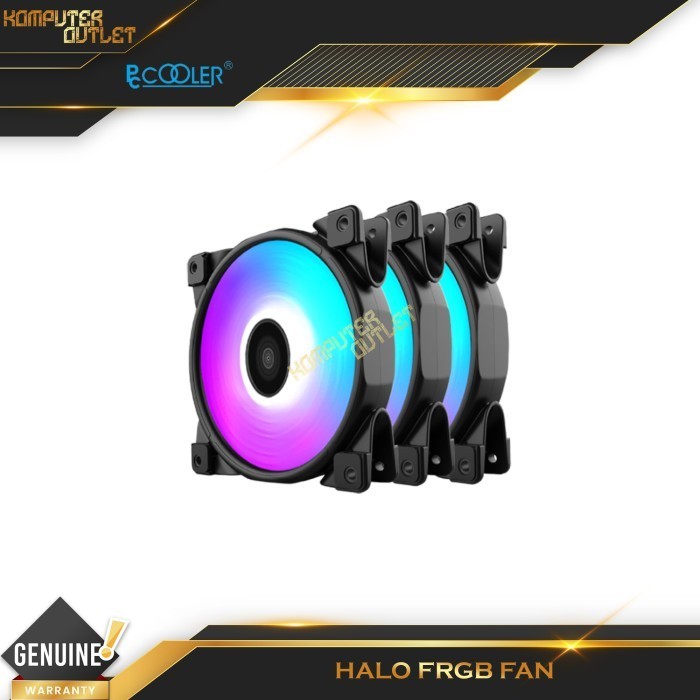 Jual PCCooler HALO (3 in 1) FRGB Fan Set | PC Cooler ARGB 3in1 Fan Pack ...
