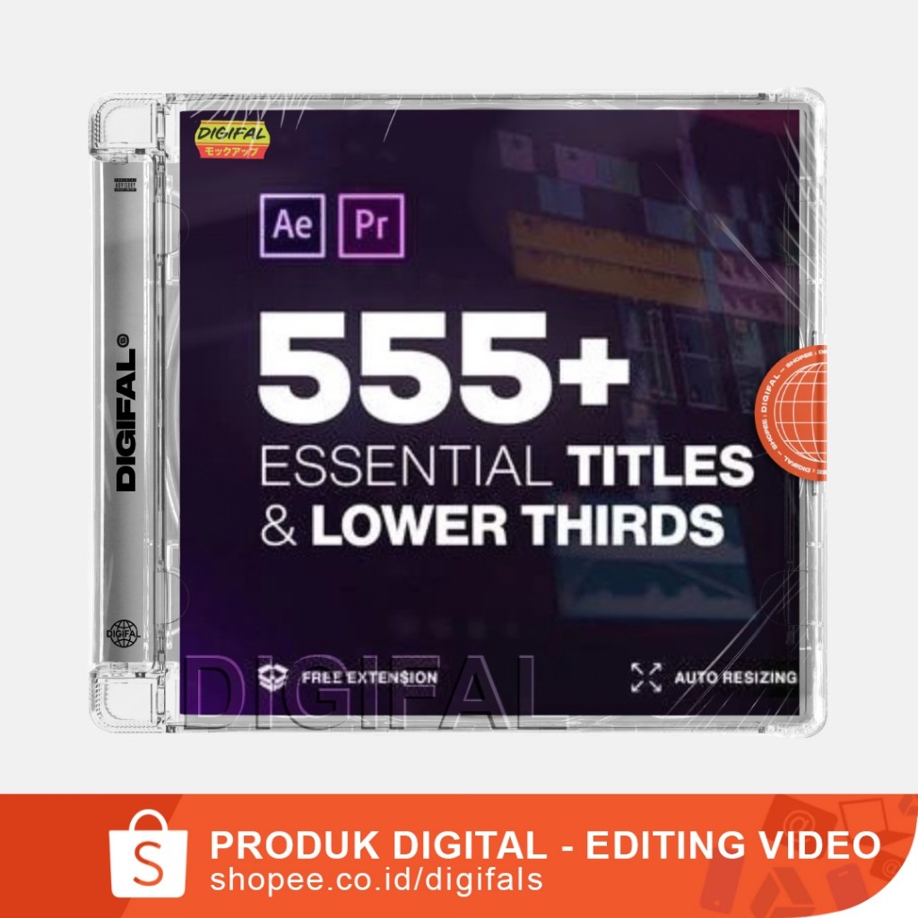 Jual AtomX - 555+ Essential Titles & Lower Thirds - Premiere Pro ...