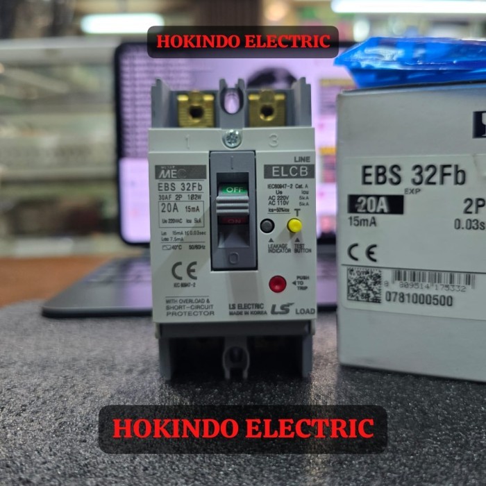 Jual ELCB LS 2P 20A 15MA 5KA / LS EBS-32FB 20A / ELCB EBS 32FB 2P 20A 15MA 5KA ORIGINAL LS ...