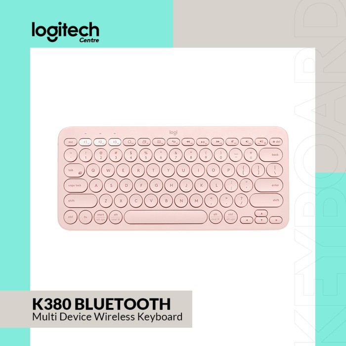 Jual Logitech K380 Multi Device Bluetooth Keyboard - Merah Muda ...