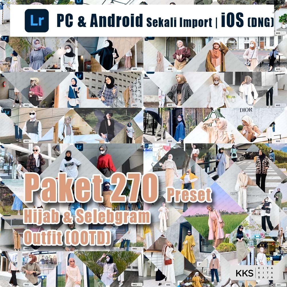 Jual Paket 270 Preset Lightroom Hijab & Selebgram Outfit (OOTD) untuk Android PC iOS | Shopee ...