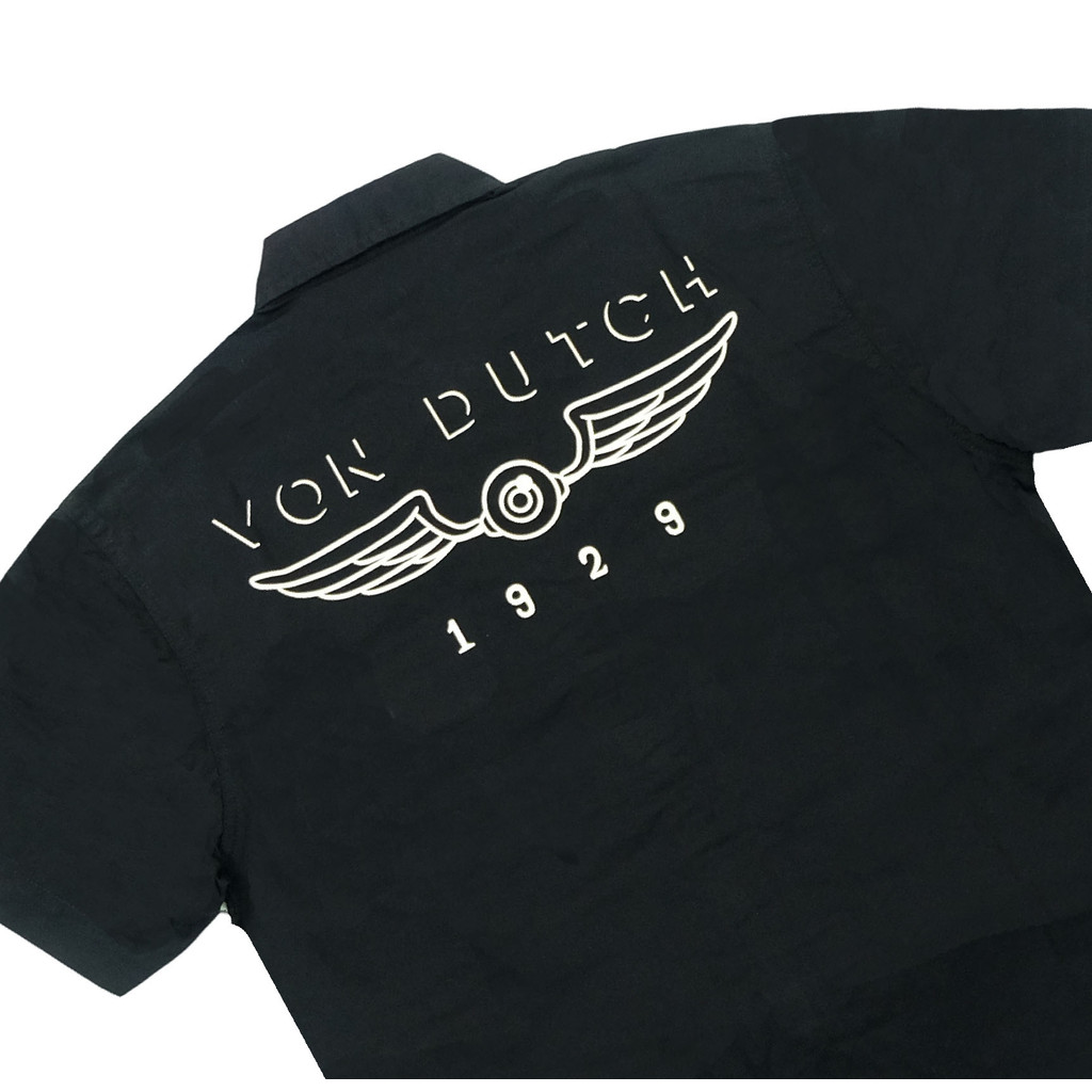 Jual Von Dutch Workshirt 1476 Black | Shopee Indonesia