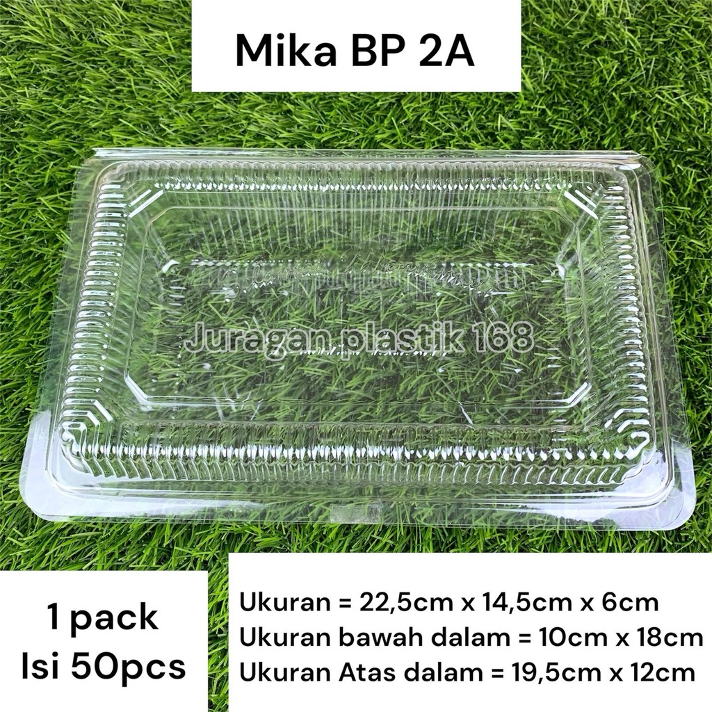 Jual (ISI 50) Mika Plastik 2A - Mika Kemasan Makanan Kue Naskun Bening ...