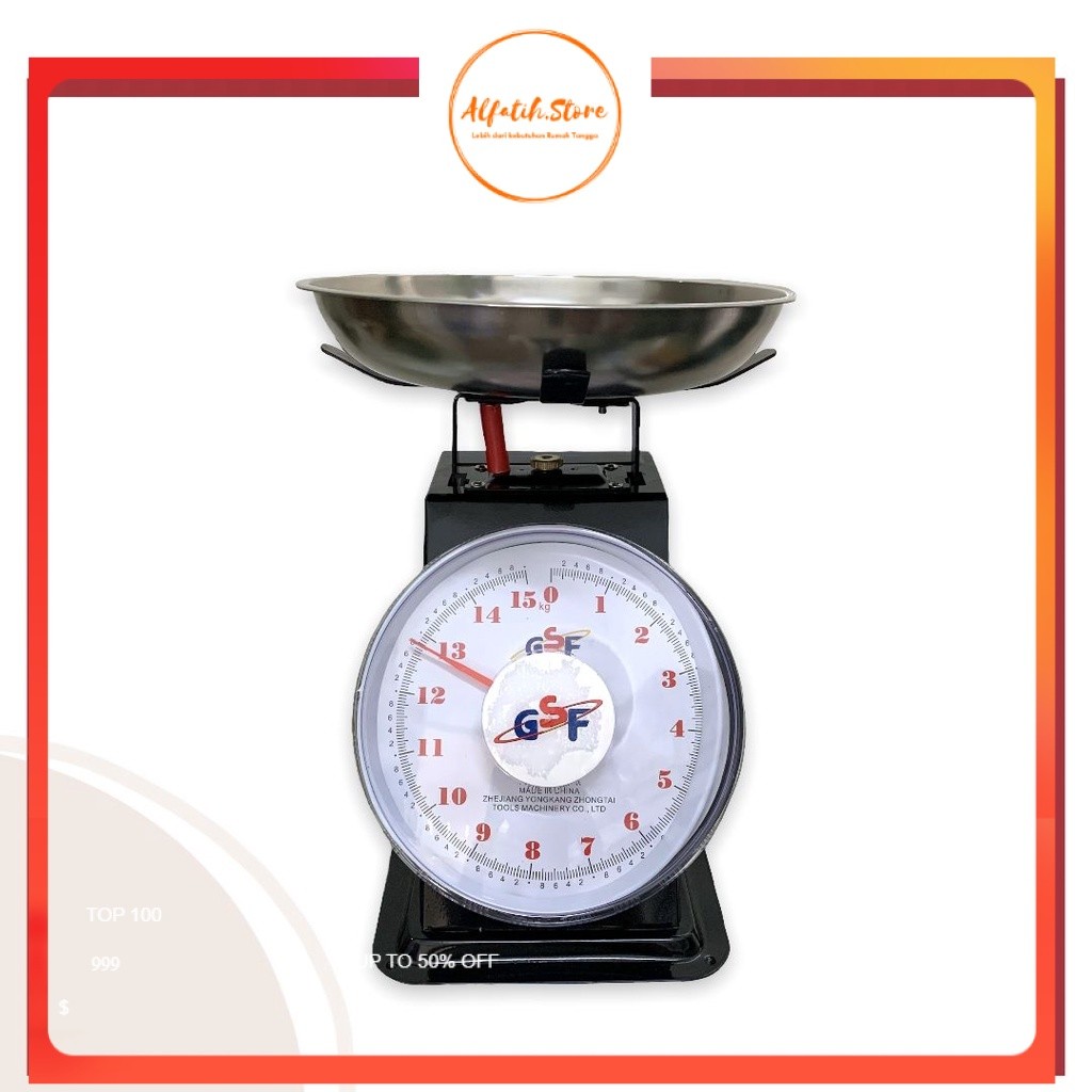 Jual Timbangan Buah Jarum GSF 5kg / 10kg / 15kg / 20kg Manual Dapur / Timbangan Analog Manual ...