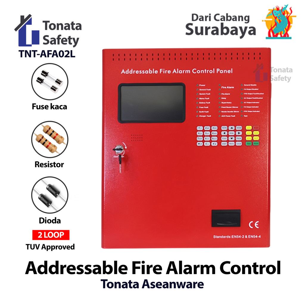 Jual Fire Alarm Control Panel Full Addressable 2 Loop Tonata / MCFA Addressable ASW | Shopee ...
