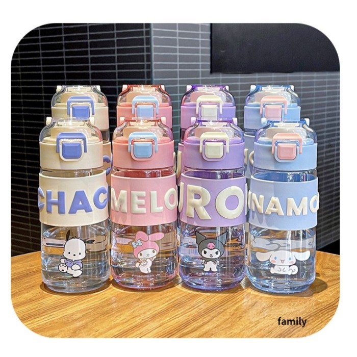 Jual Botol Minum Teguk Tritan BPA Free Melody Kuromi Cinnamoroll Pochacco | Shopee Indonesia