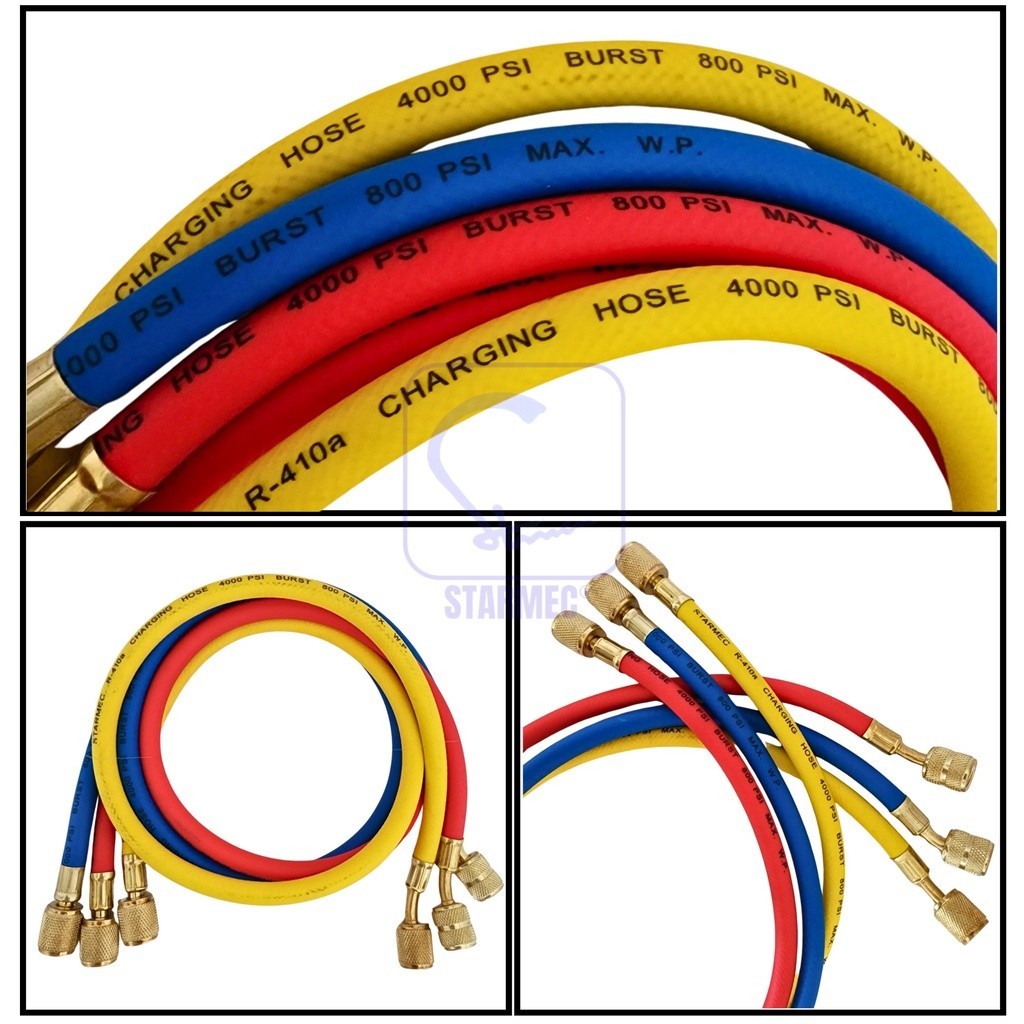 Jual Selang Manifold R32 R410a R22 AC 90cm Set Starmec | Shopee Indonesia