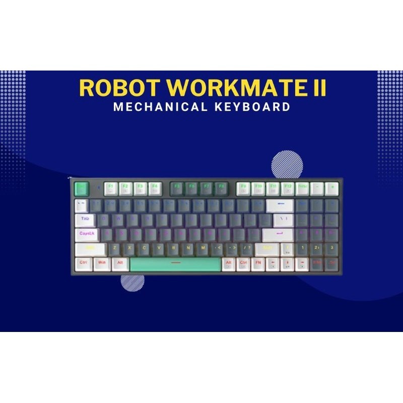 Jual Keyboard Gaming Robot WORKMATE II Mechanical Wired 94Keys PBT ...