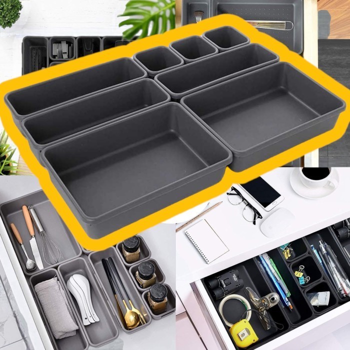 Jual Cabinet organizer sekat laci lemari nakas kitchen set 8pcs Bahan ...
