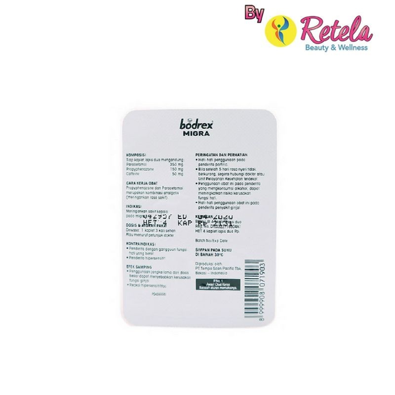 Jual BODREX MIGRA 1 STRIP ISI 4 TABLET | Shopee Indonesia