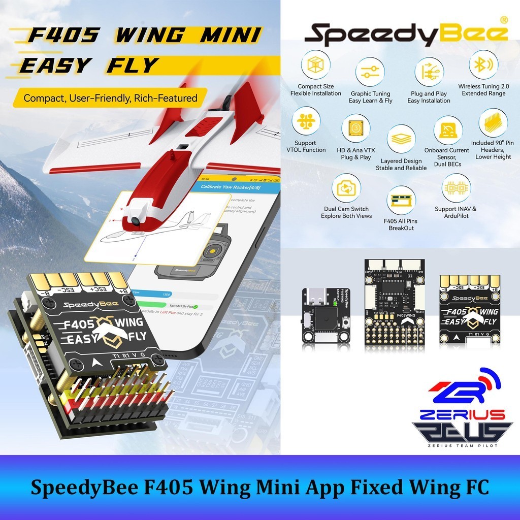 Jual SpeedyBee F405 WING MINI APP Fixed Wing Flight Controller | Shopee ...