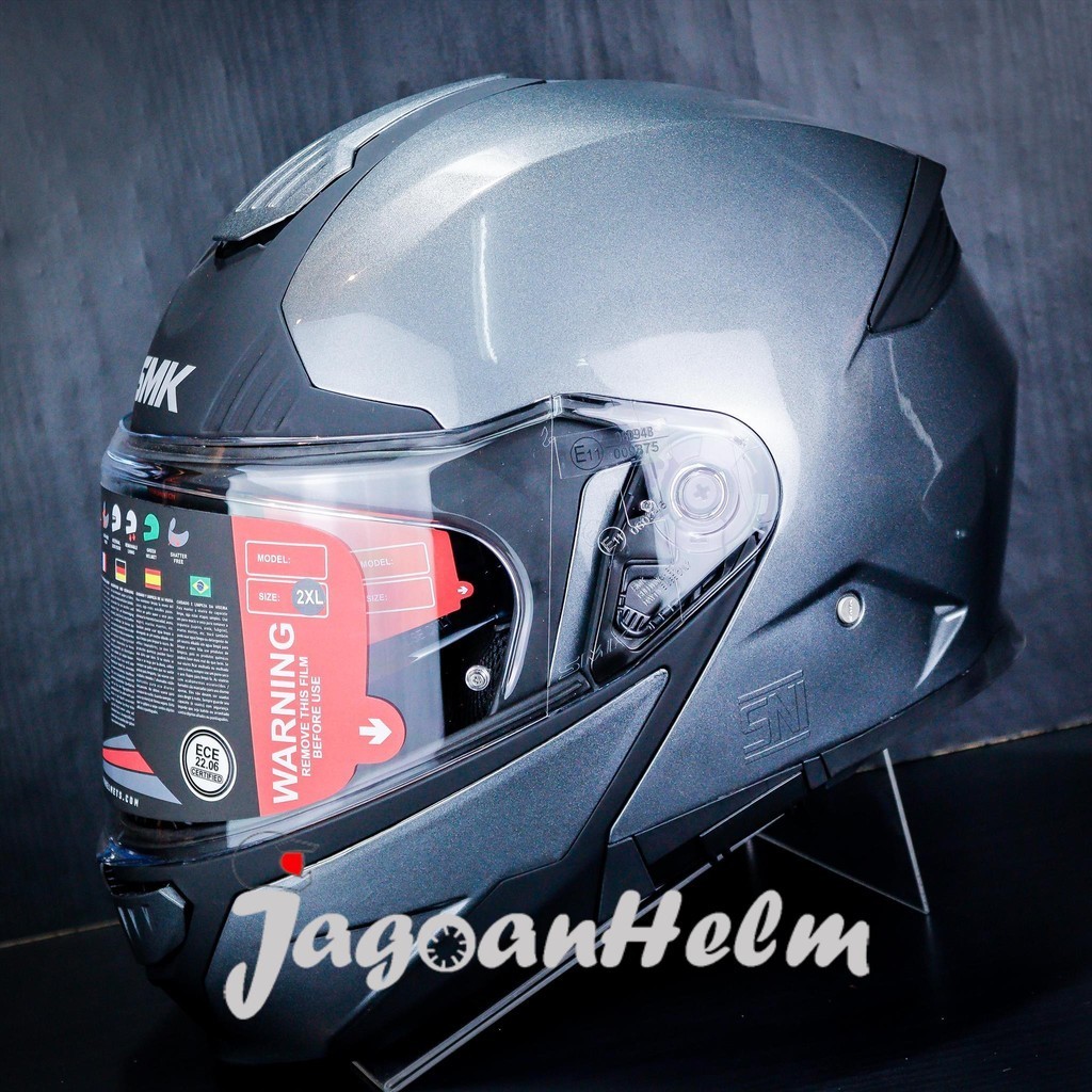 Jual HELM SMK GULLWING GLDA600 SOLID | ANTRACHITE GUN GREY | MODULLAR ...