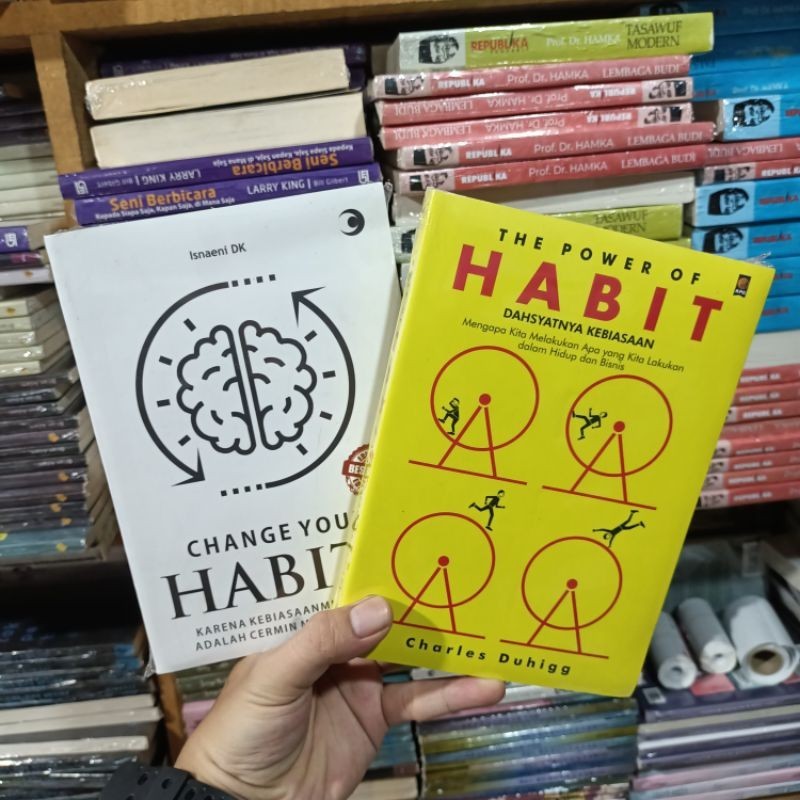 Jual Paket 2 Buku THE POWER OF HABIT | CHANGE YOUR HABITS | Shopee Indonesia