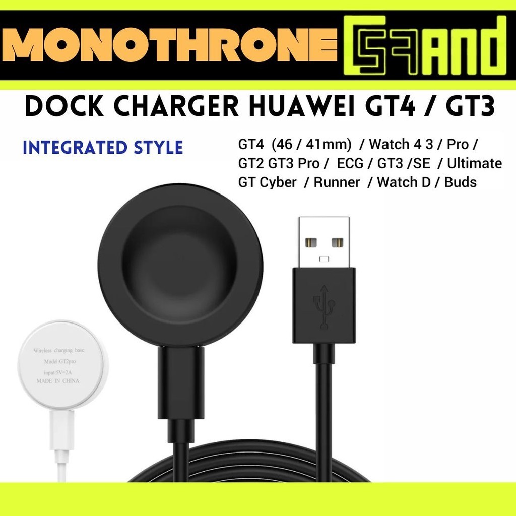 Jual Kabel Dock Charger Huawei GT4 Watch 3 4 Pro GT3 GT2 Pro ECG Runner ...