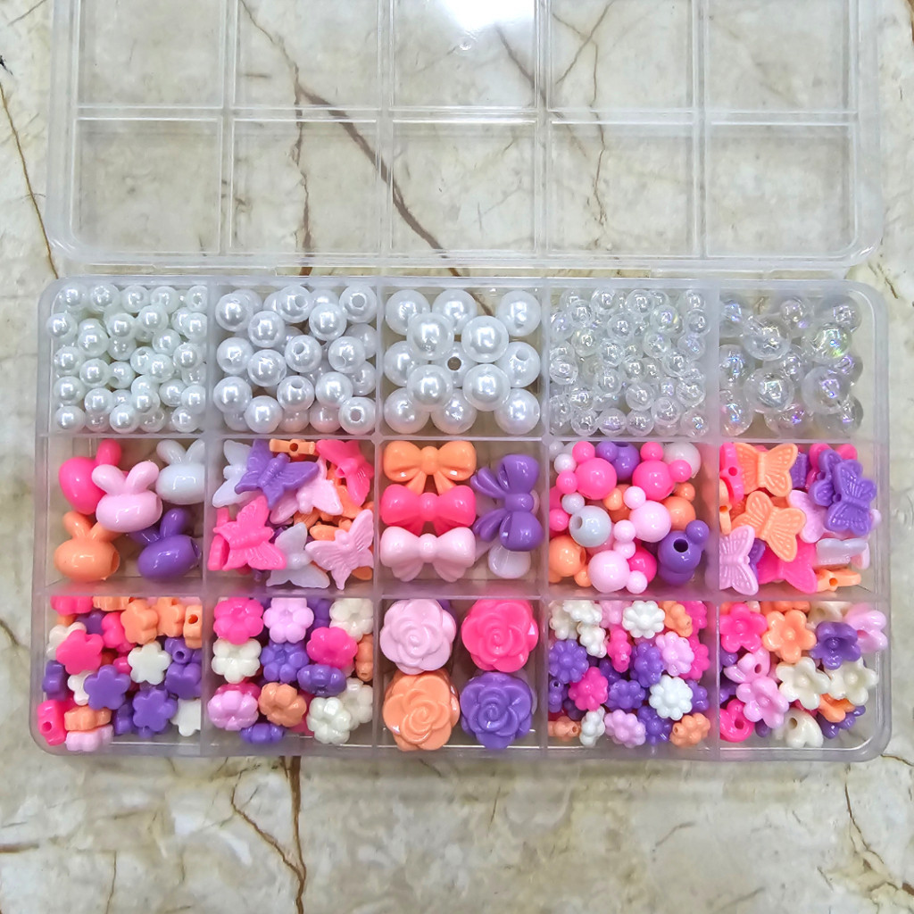 Jual Manik Manik Pasir 1 Box - Manik2 Mote Payet Pasir Paket DIY (BONUS ...