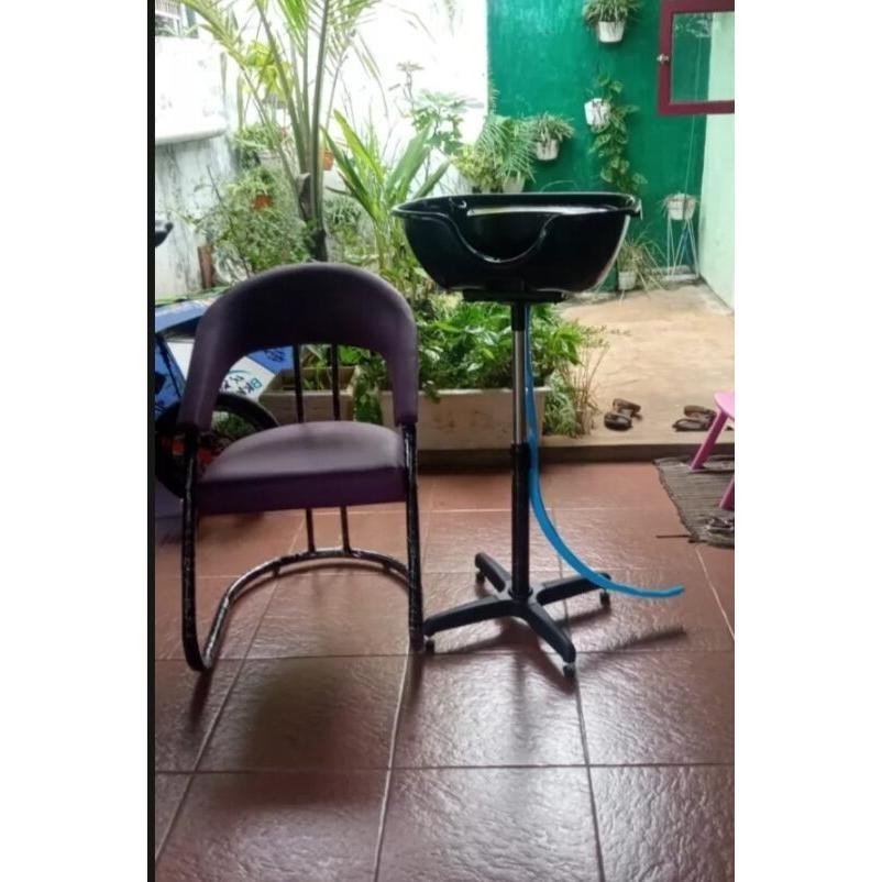 Jual Washbak Keramas salon/Wasbak Tempat Cuci Rambut Portable Paket ...