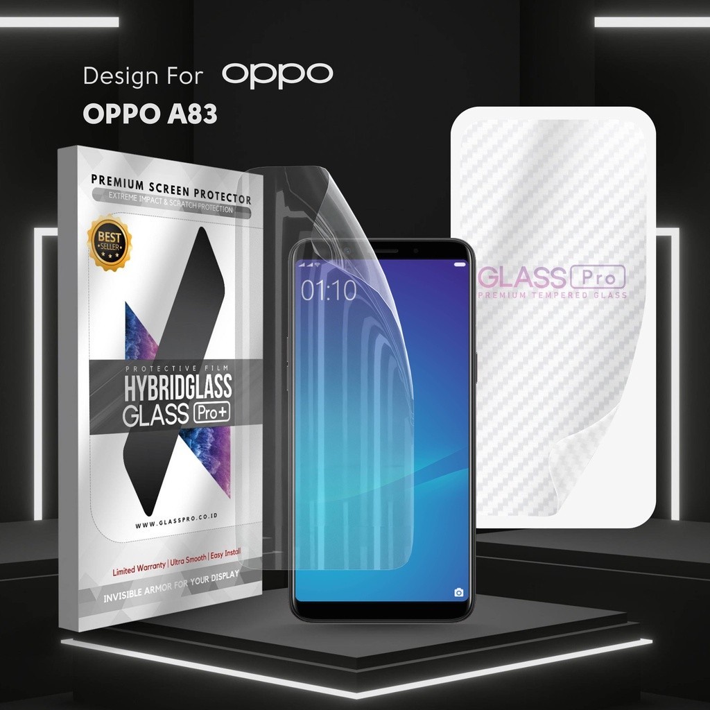 Jual Hybrid Glass Premium Anti Gores Hydrogel Oppo A83 Full Cover ...
