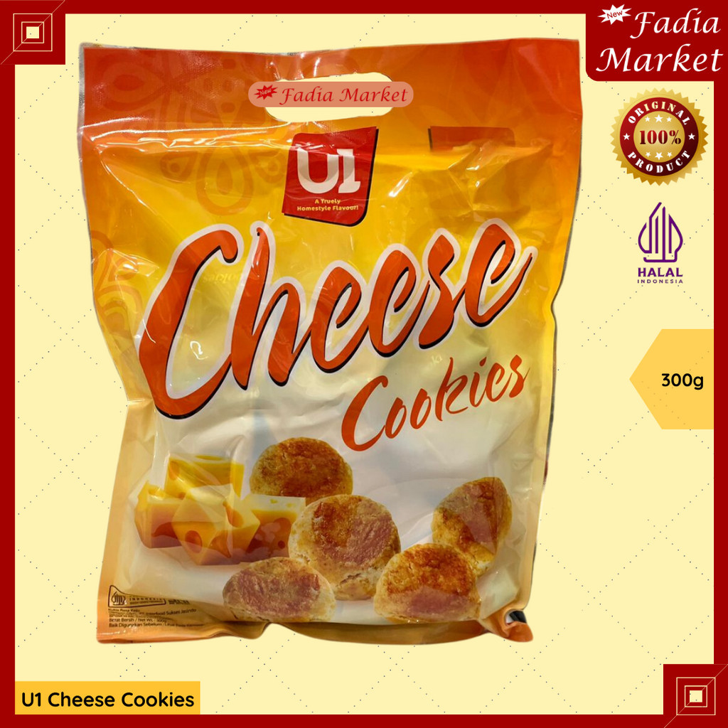 Jual U1 Cheese Cookies Biscuit Keju Malaysia 300g | Shopee Indonesia