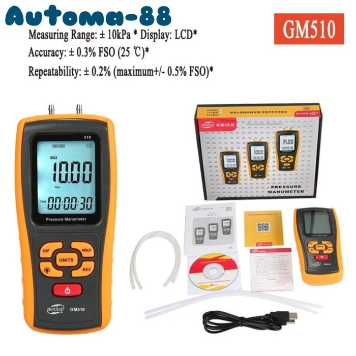Jual Manometer / Differential Pressure / DP / Portable Manometer ...