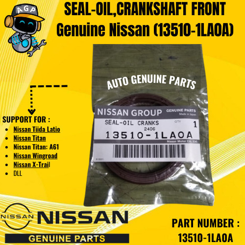 Jual SEAL-OIL,CRANKSHAFT FRONT Genuine Nissan - 13510-1LA0A ORIGINAL ...