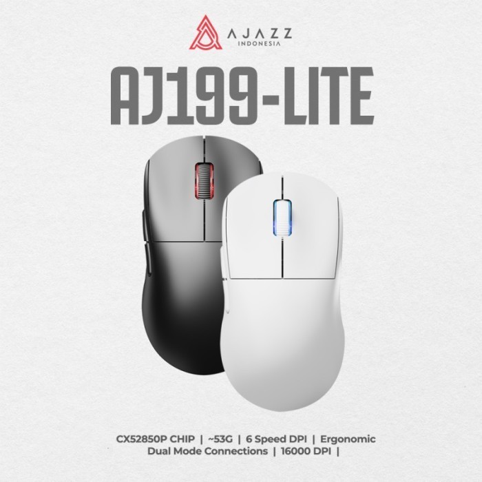 Jual Ajazz AJ199 AJ-199 MC Lite Edition Wireless Gaming Mouse Mode Dual ...