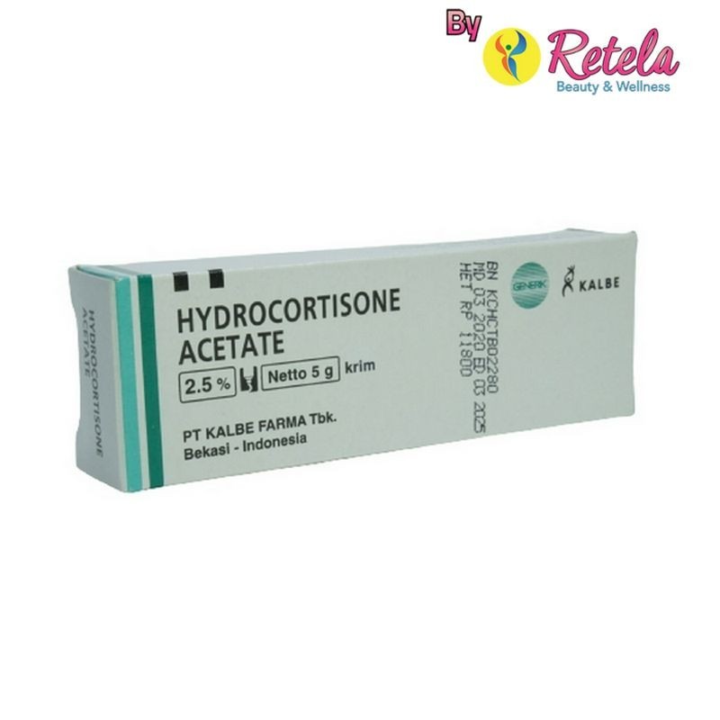 Jual HYDROCORTISONE 2.5% CREAM 5GR (Gen-Kalbe) | Shopee Indonesia