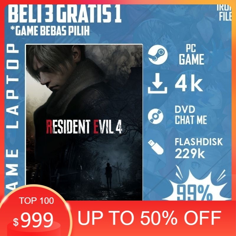 Jual RESIDENT EVIL 4 REMAKE - RE 4 REMAKE - GAME PC - GAME STORE | Shopee Indonesia