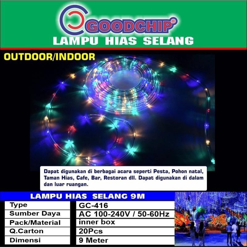 Jual Lampu Hias LED Model Selang 9 Meter Goodchip GC-416 Indoor Outdoor ...