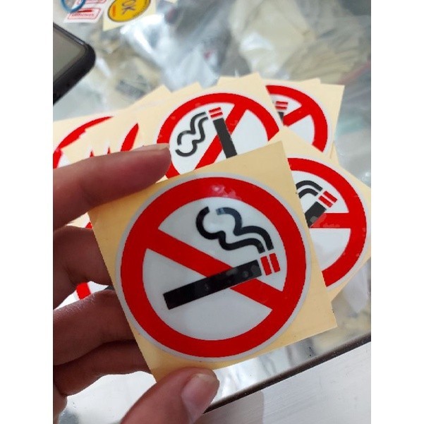 Jual STICKER DILARANG MEROKOK NO SMOKING | Shopee Indonesia