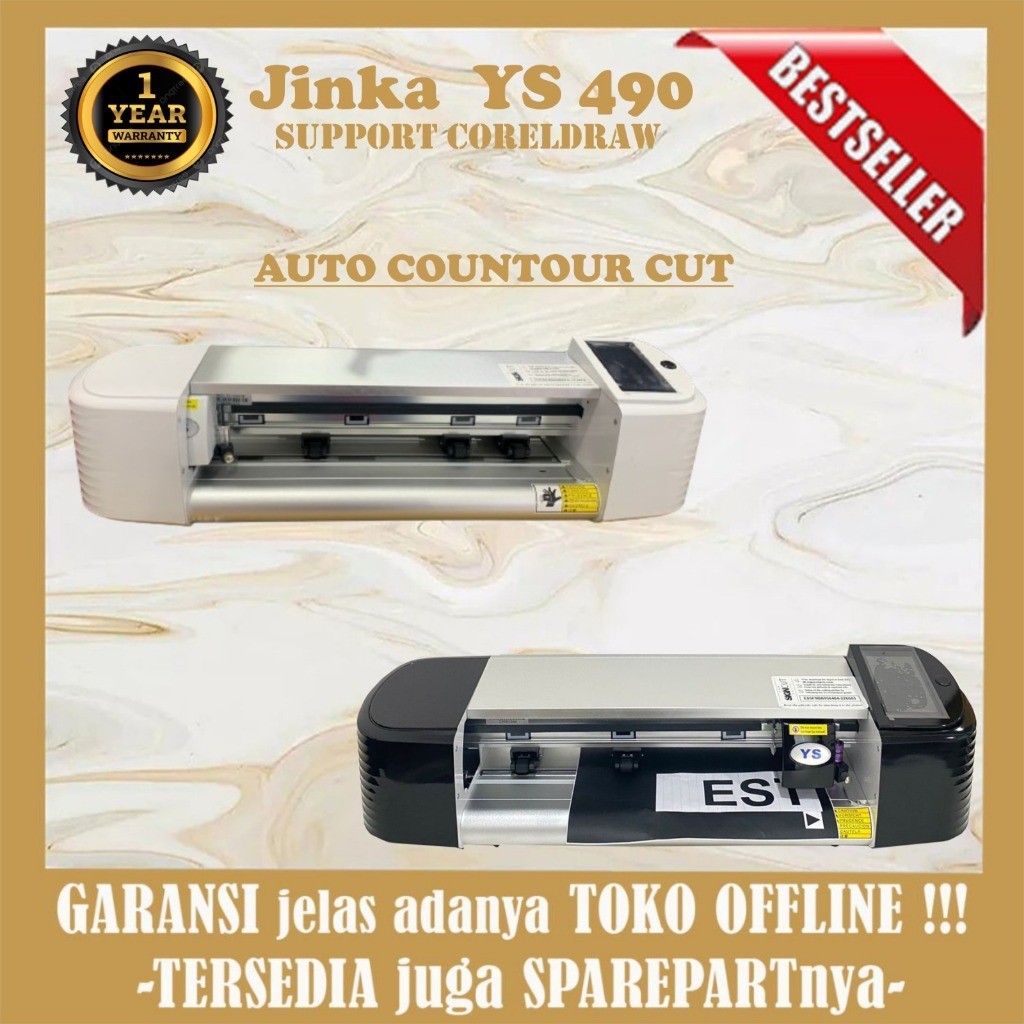 Jual Mesin Cutting Sticker Jinka YS-490 A3+ CorelDraw Auto Contour Cut ...