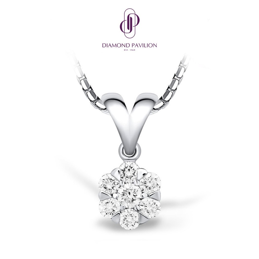 Jual Diamond Pavilion Liontin Emas Batu Berlian Blossom Series | Shopee ...