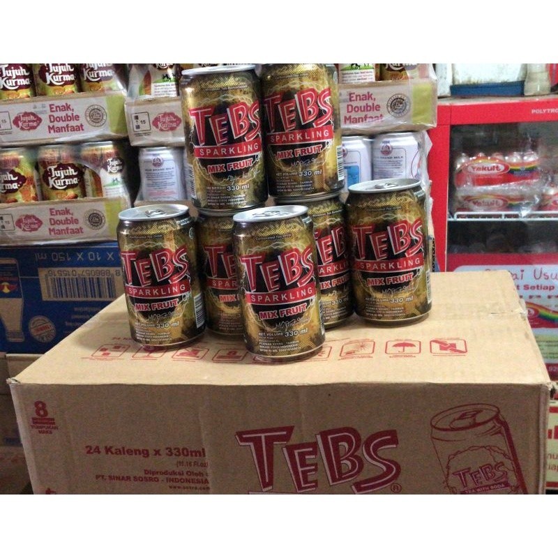 Jual TEBS TEA WITH SODA 330ML 1 DUS ISI 24 KALENG | Shopee Indonesia