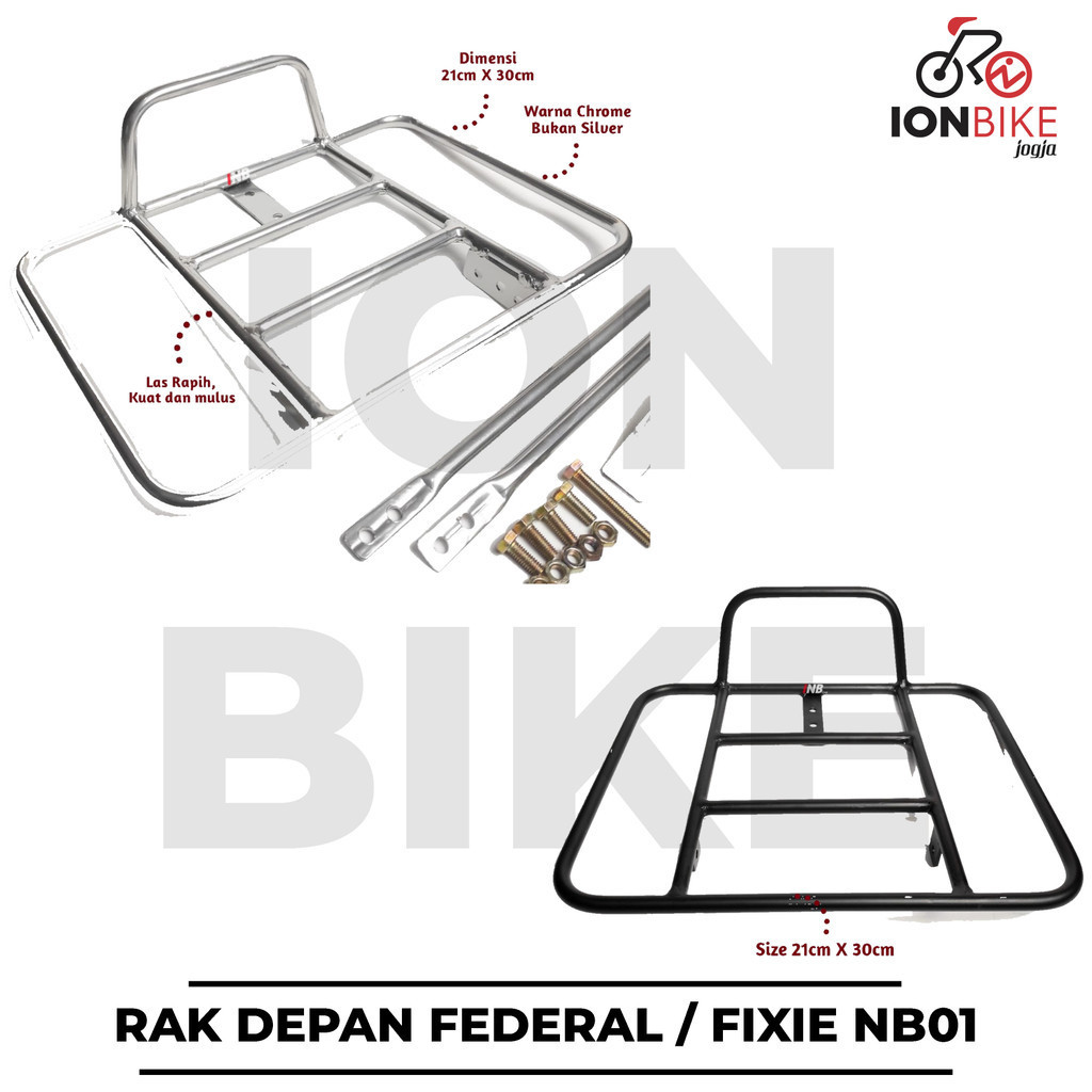 Jual Rak Depan Sepeda Fixie Federal Front Rack NB1 Klasik Vintage Murah ...