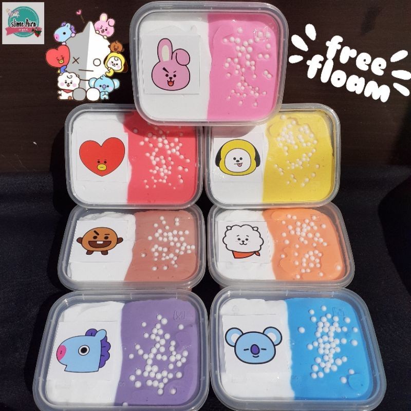 Jual SLIME BT21 TOFU by ayyslime (BISA COD) | Shopee Indonesia