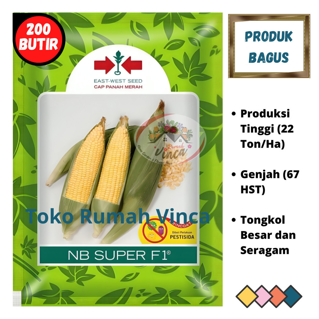 Jual Benih Bibit Jagung Manis Madu NB Super F1 200 Butir Cap Panah ...