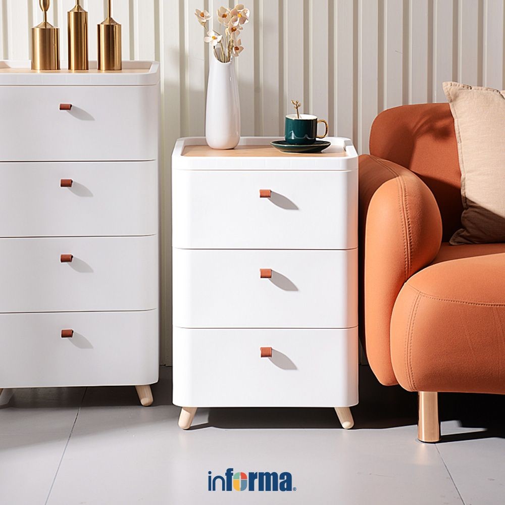 Jual Informa Mizuki Laci Penyimpanan 3 Tingkat - Putih Laci Kabinet ...